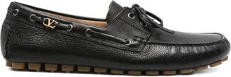 Valentino Garavani Homme, Chaussures, Noir, Taille: 43 1/2 EU Mocassins VLogo Signature