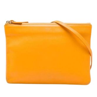 Celine Sac bandouli&egrave;re Trio Pre-owned - Femme - Pre-owned - Orange - Taille: ONE Size