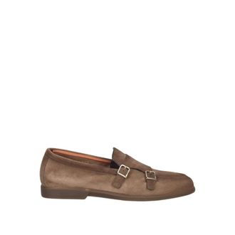 Santoni Homme, Chaussures, Brun, Taille: 42 1/2 EU Mocassin &agrave; Double Boucle