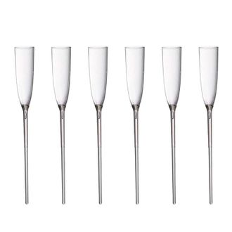 Generic Schwimmende Champagnergl&auml;ser, Sektgl&auml;ser f&uuml;r den Pool, 6 St&uuml;ck schwimmende Weingl&auml;ser, seitliche Schwimmfl&ouml;ten f&uuml;r Champagner - Genie&szlig;en Sie ein Glas 