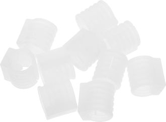 Hemobllo Ipetboom 10 St&uuml;ck U F&ouml;rmige Stuhlgleiter aus Kunststoff 16mm Offene Rohrkappen f&uuml;r Runde M&ouml;belf&uuml;&szlig;e Ger&auml;uschd&auml;mpfende Bodenschoner f&uuml;r Kufenst&uuml;hle Einf