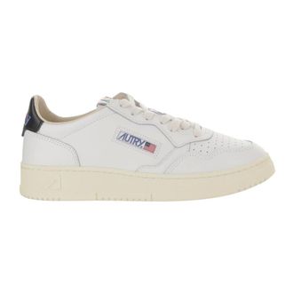 Autry Homme, Chaussures, Blanc, Taille: 45 EU Baskets basses Medalist en cuir