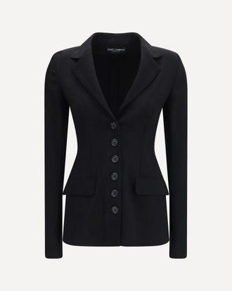 Dolce & Gabbana Stretch wool single breasted Jacket Female 44