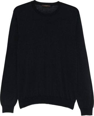 Zanone Pull Col Rond - Noir