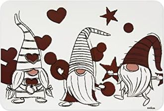 Excelsa Sweet GNOME Platzsets, Polypropylen, Mehrfarbig, 6 Stück