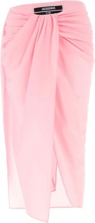 Jacquemus Femme, Jupes, Rose, Taille: 40 FR Le Jupe Par&eacute;o Midi Skirt