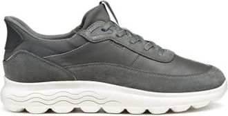Geox Baskets pour femme SPHERICA Plus en cuir suédé gris, gris, 42 EU