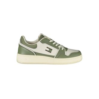 Tommy Hilfiger Leather Sneaker - - Shoes - Herren - Gr&uuml;n - 42 EU