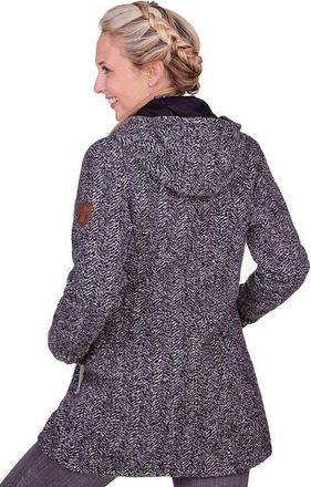 Almgwand Outdoorjacke Kurzmantel Damen - HOCHBERG - schwarz/grau