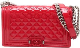 Chanel unisex, Pre-owned, Rouge, Taille: ONE Size Sac Boy Pre-owned