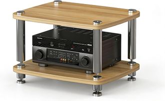 Generic HiFi Regal Audio-Rack, Druckerst&auml;nder, AV-Medienst&auml;nder mit sto&szlig;d&auml;mpfenden Fu&szlig;rasten, Audio-Rack-Tower for DVD-Player, Spielekonsole, TV-Box, WLAN-Rou