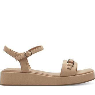 Marco Tozzi Beige Flache Sandalen f&uuml;r Frauen - - Shoes - Damen - Beige - 36 EU