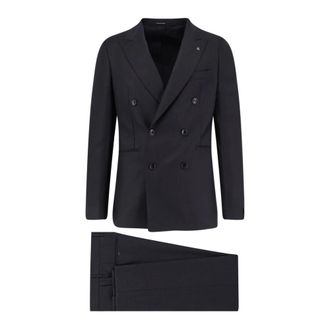 Tagliatore Homme, Costumes, Noir, Taille: L Ensemble de costume crois&eacute;