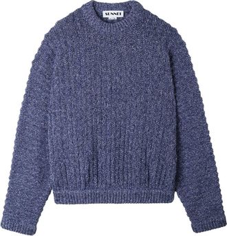 Sunnei Pullover mit gebürstetem Finish - Blau