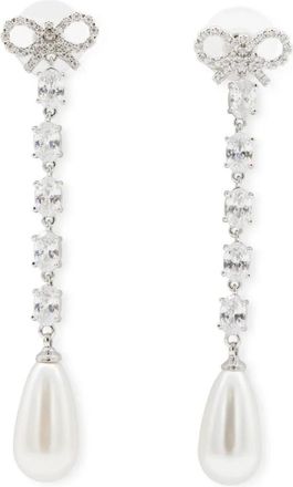 Self Portrait Ohrringe - Silver And Pearl Metal Earrings - Gr. unisize - in Mehrfarbig - f&uuml;r Damen