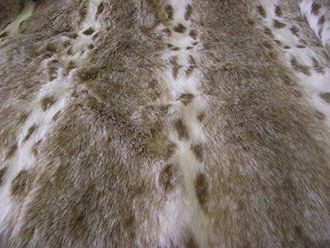 CRS Fur Fabrics Luxus Tier Kunstfell Stoff Braun Lynx - Braun Lynx, 1Mtr - 150cm x 100cm