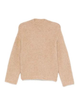 Forte_Forte Rundhalspullover - Beige