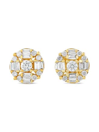 Luxury Bazaar boucles doreilles en or 14ct serties de diamant