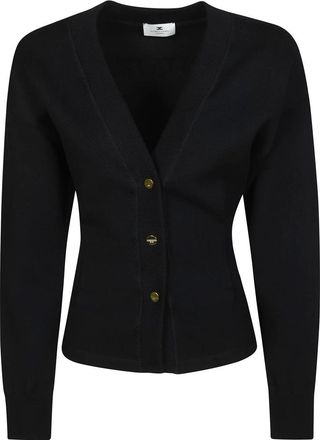 Elisabetta Franchi Femme, Pulls, Noir, Taille: 38 FR Maglia Tricot