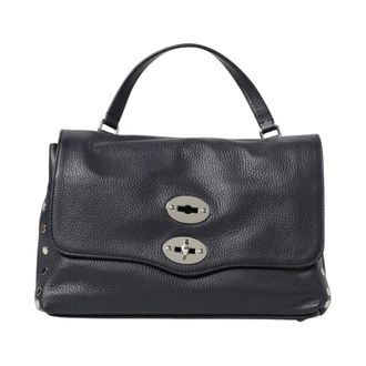 Zanellato Femme, Sacs, Bleu, Taille: ONE Size Postina Small Leather Handbag