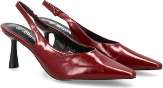 Shoes & Blues Chaussures de salon avec bout et talon fin. Fermeture élastique. Idéales pour femme en saison dautomne hiver., Bordeaux, 41 EU