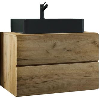 ebuy24 LendasBL Badm&ouml;belset 2 Teile Eiche dekor