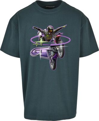 Mister Tee Unisex T-Shirt Moto GT Oversize Tee Bottlegreen XXL