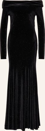 Essentiel Off-Shoulder-Kleid Kellissimo Aus Samt schwarz