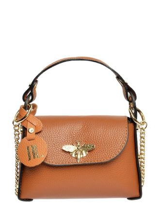 Anna Luchini Braun Rindsledertasche