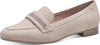 Marco Tozzi Damen Slipper mit Glitzer Vegan, Beige (Powder), 41 EU