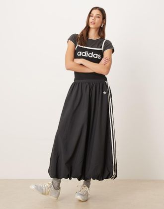 adidas Originals Jupe longue bouffante - Noir