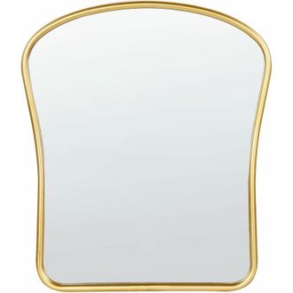 Beliani Wandspiegel NOTH 45 cm 53 cm Metall Gold