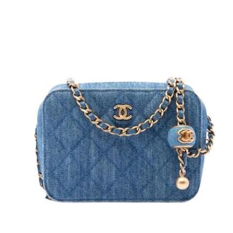 Chanel Sac bandouli&egrave;re matelass&eacute; en jean Pre-owned - Femme - Pre-owned - Bleu - Taille: ONE Size