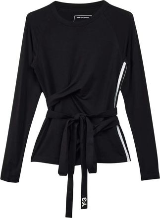 Yohji Yamamoto Femme, Tops, Noir, Taille: 38 FR Long Sleeve Tee