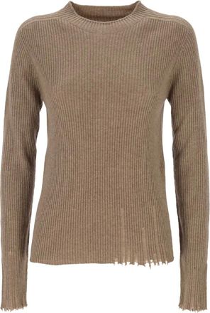 Uma Wang pull en maille côtelée - Tons neutres