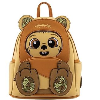 Loungefly Star Wars Wicket Ewok Footsie Cosplay Womens Double Strap Shoulder Bag Purse,STBK0261
