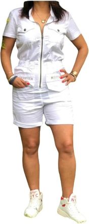 Aeronautica Femme, Combinaisons et Ensembles, Blanc, Taille: 38 FR Jumpsuits & Playsuits