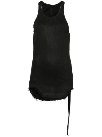 Rick Owens débardeur en jean - Noir