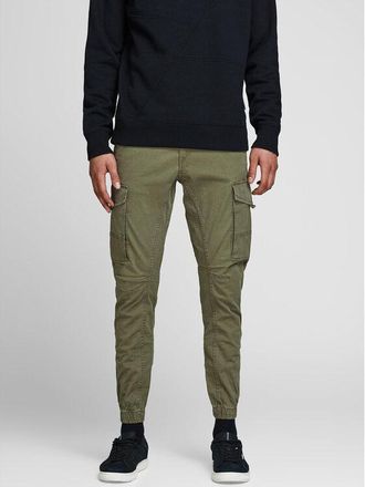 Jack & Jones Jack & Jones Stoffhose Paul Flake 12141844 Gr&uuml;n Tapered Fit