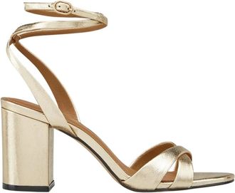 Cosmoparis Femme, Chaussures, Jaune, Taille: 40 EU Sandale &agrave; Talon Flora M&eacute;tallique