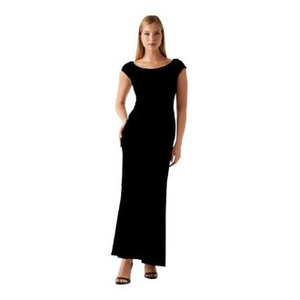 Guess Femme, Robes, Noir, Taille: 42 FR Maxi Dress