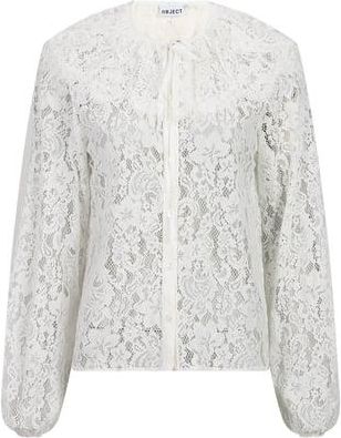 Object Blouse en dentelle &agrave; superposition &eacute;paule