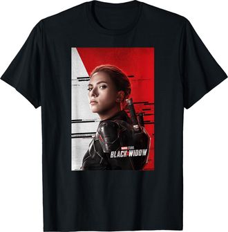 MARVEL Black Widow Natasha Romanoff Teaser Movie Poster T-Shirt