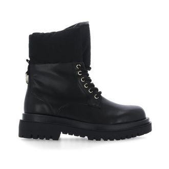 Versace Jeans Couture Schwarze Eco-Lederstiefel f&uuml;r Frauen - - Shoes - Damen - Schwarzk - 36 EU