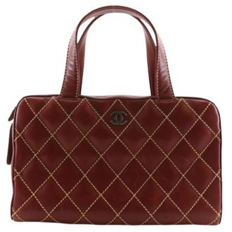 Chanel Pre-owned Wild Stitch Leder Handtasche - - Pre-owned - Damen - Braun - ONE SIZE