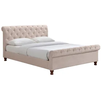 Miliboo Miliboo - Letto Matrimoniale 160x200 Velluto Capitonne Riley