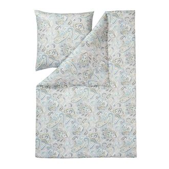 ESTELLA Bettw&auml;sche Milano | Silber | 155x220 cm + 80x80 cm | b&uuml;gelfreie Qualit&auml;t | pflegeleicht & trocknerfest | ideale Vier-Jahreszeiten-Garnitur | 100% Baum