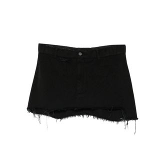 Balenciaga Frayed Mini Skirt