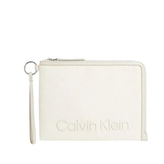 Calvin Klein Wei&szlig;e Logo Relief Geldb&ouml;rse - - Accessories - Damen - Wei&szlig; - ONE SIZE