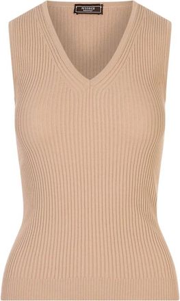 PESERICO Femme, Tops, Beige, Taille: 42 FR Haut sans manches